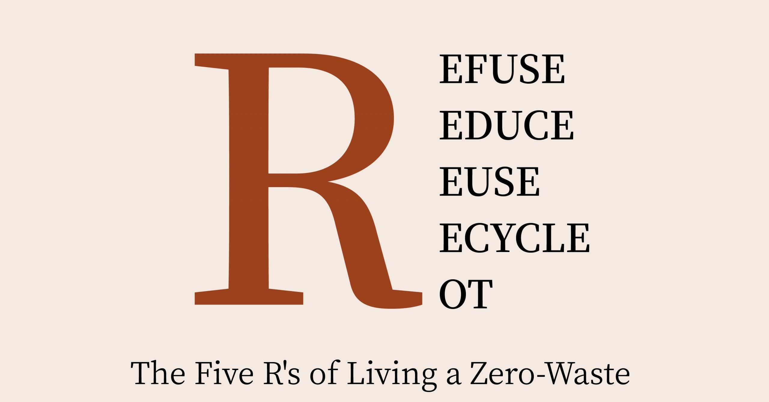 The Five R's of Living a Zero-Waste Life – Conscious Lifestyle Collective
